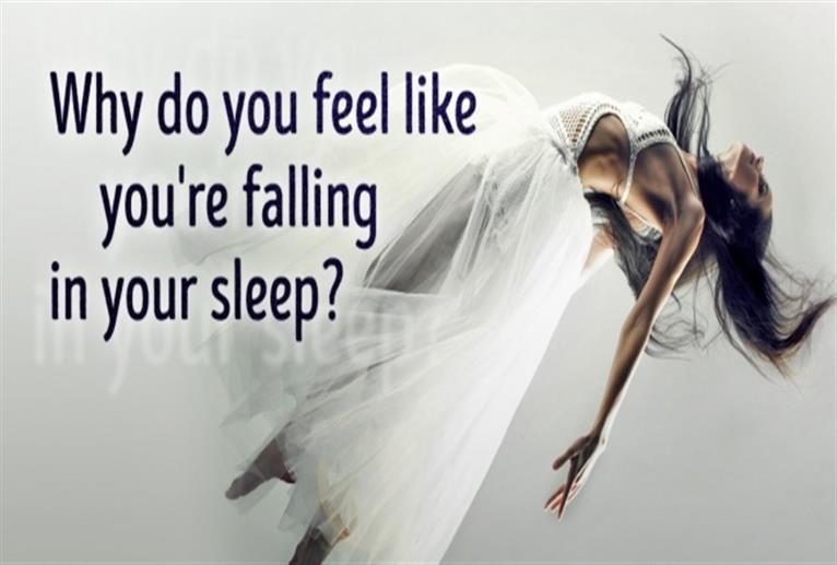 Why do we sometimes feel feel like we're falling just before we fall off?
